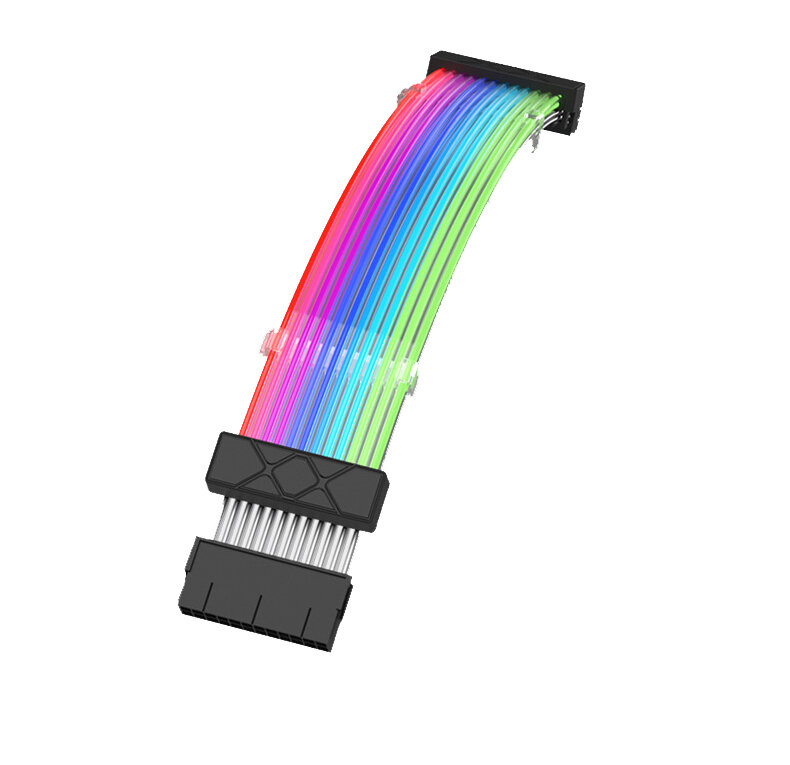 Удлинительный кабель для блока питания Strimer Plus RGB, кабель питания ATX Rainbow 24-контактный, тройной 8-контактный, двойной 8-контактный кабель для видеокарты, корпус для самостоятельной сборки ARGB 5 В
