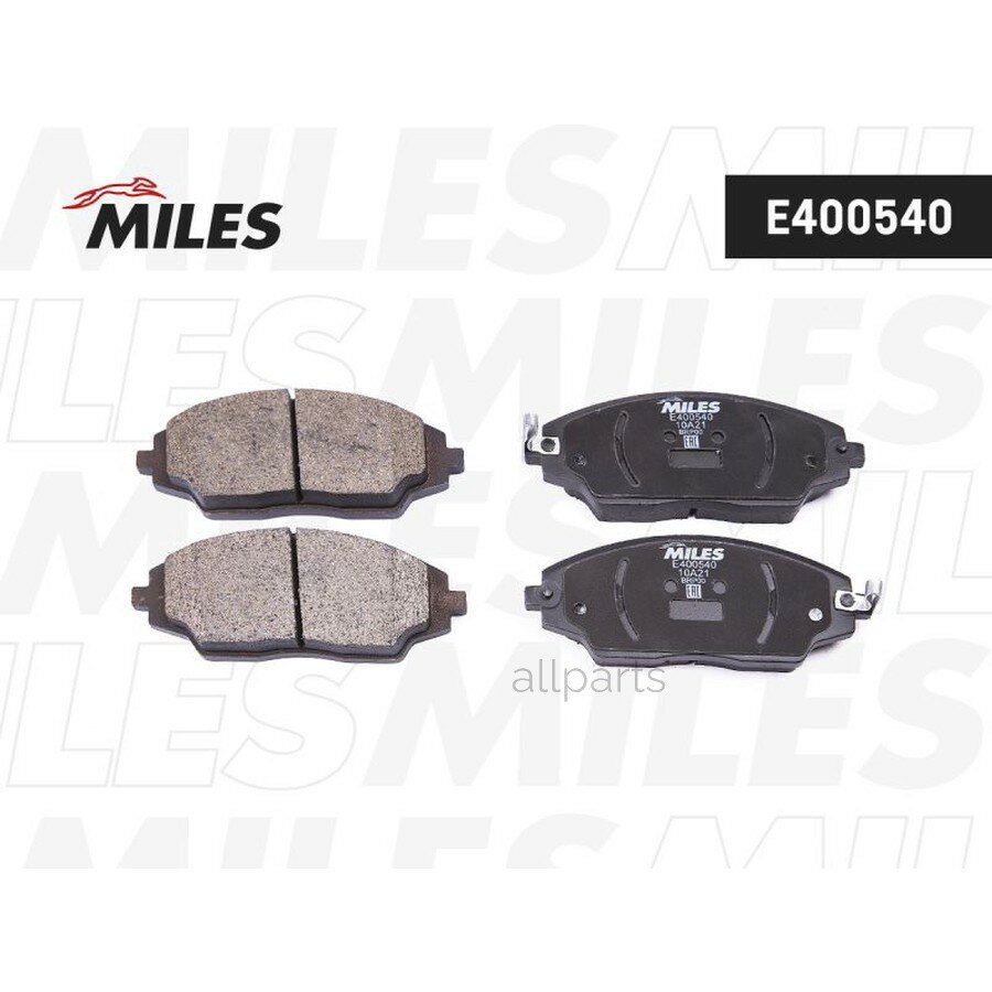 MILES E400540 Колодки тормозные CHEVROLET AVEO 11-/COBALT 13- передние