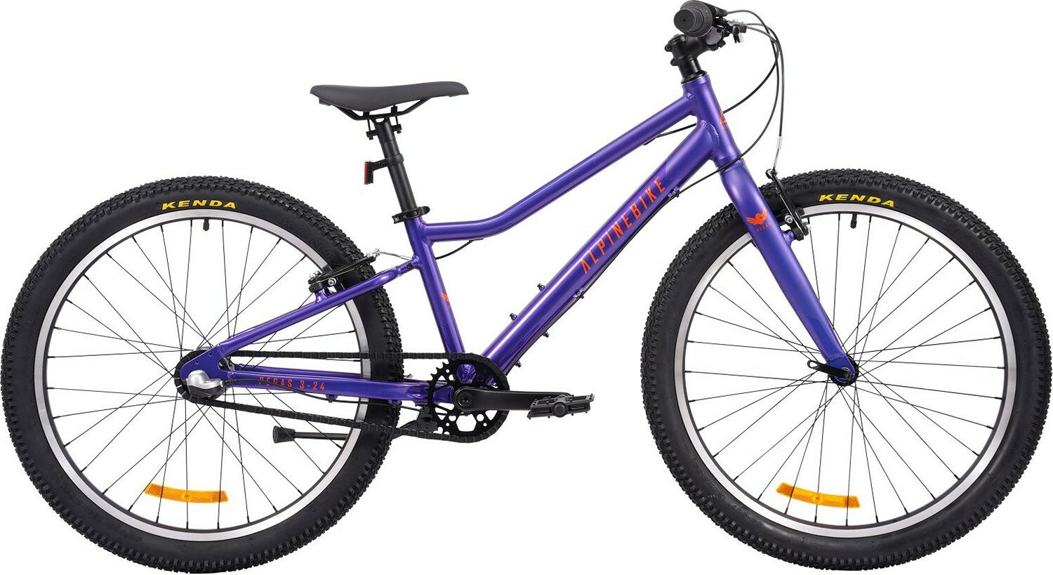 Велосипед городской подростковый Alpinebike Pegas 3-24 (2026), алюминиевая рама, цвет Фиолетовый