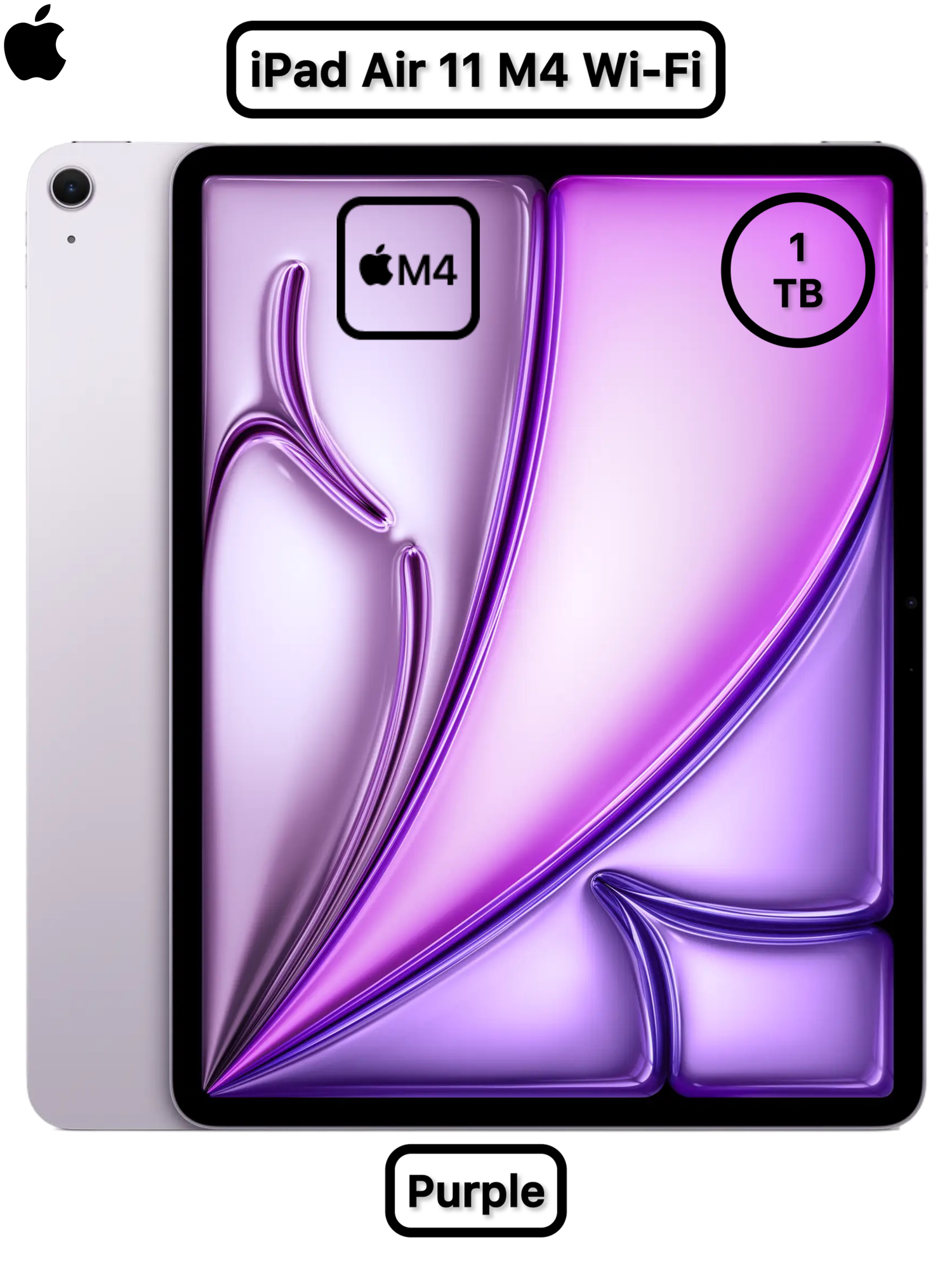 Планшет Apple iPad Air 11 M4 2026, Wi-Fi 1TB, Purple (фиолетовый), 12 ГБ/1024 ГБ