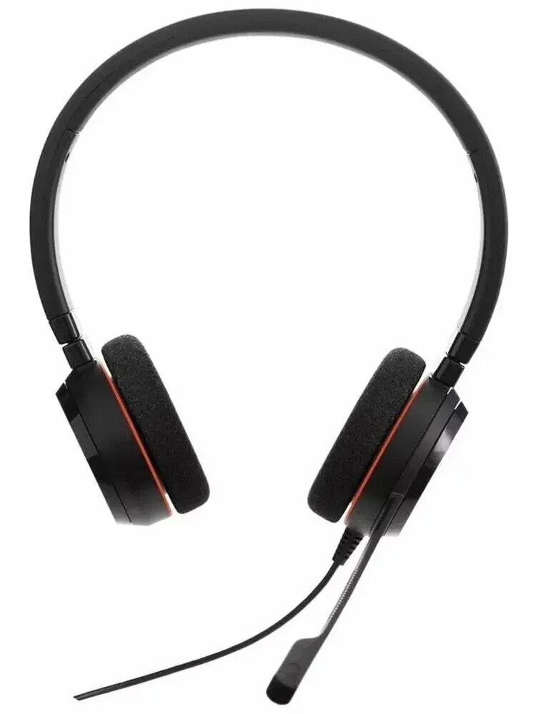 Наушники проводные с микрофоном, USB, белый