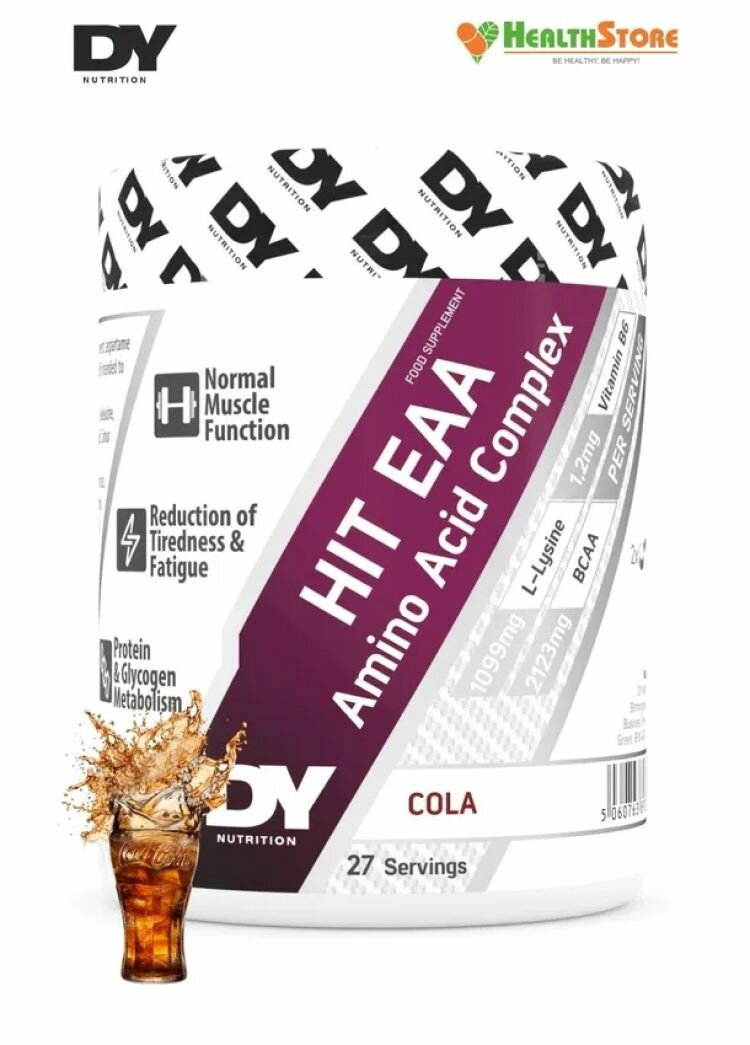Dorian Yates DY Nutrition HIT EAA 360г (кола) eaa аминокислоты незаменимые