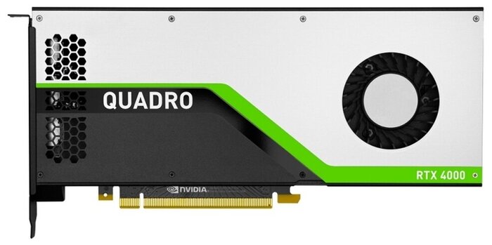 PNY Видеокарта PNY Quadro RTX 4000 VCQRTX4000BLK-1 (Quadro RTX 4000, 8ГБ GDDR6, VirtualLink (Type-C), 3xDP) (PCI-E) (oem)