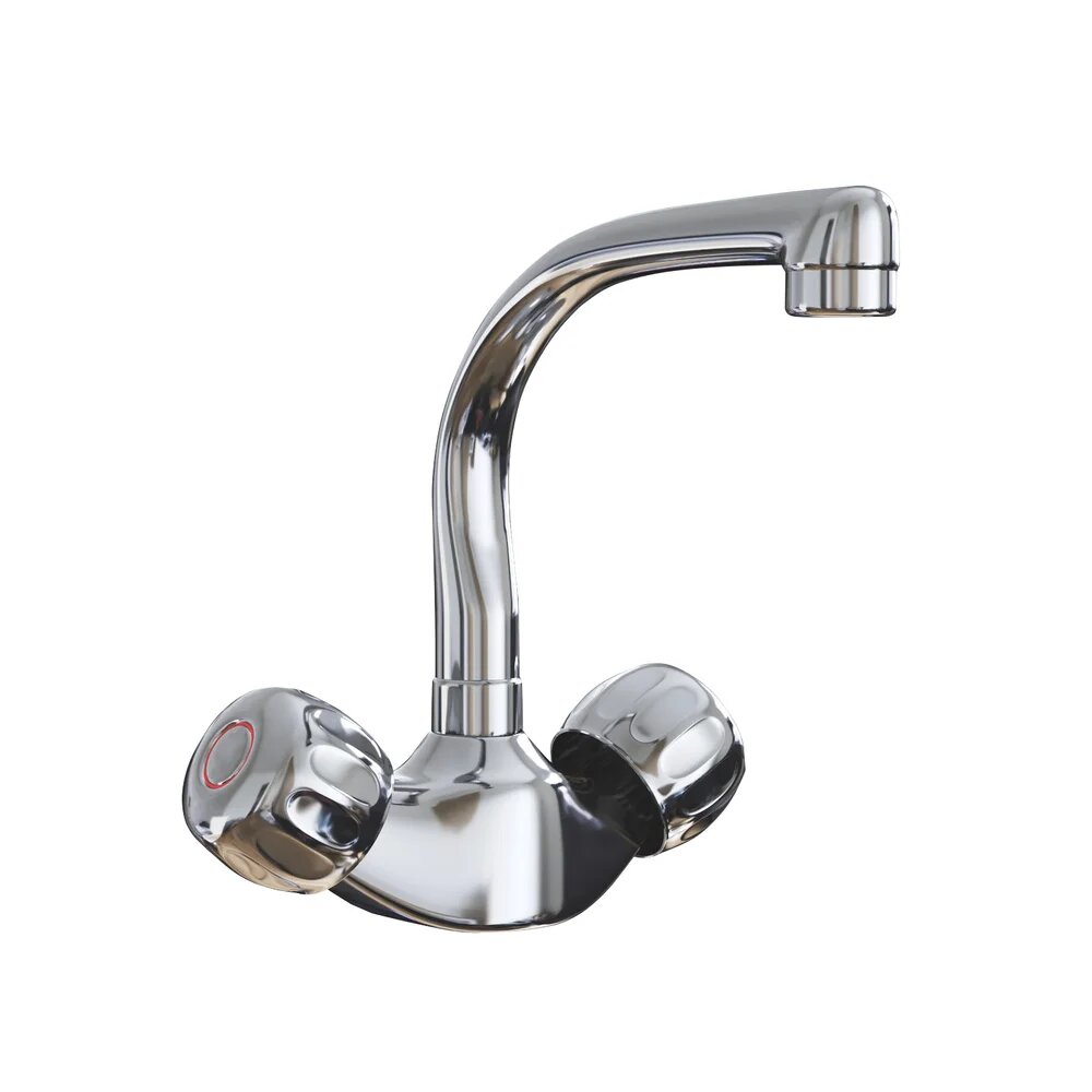 Смеситель для кухни 1/2 керамический MIXLINE ML02-031 высокий излив под гайку (без подводки)