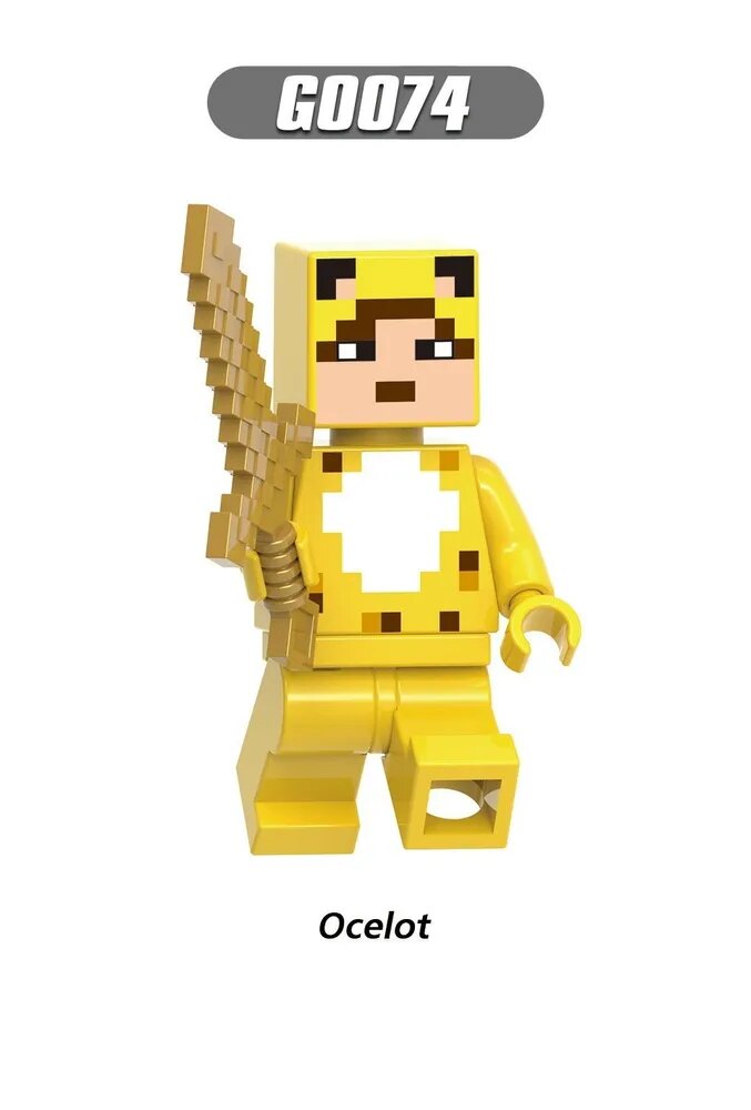 Фигурка Minecraft G0110 набор минифигурок 8шт 4.5см, ABS пластик для детей от 5-7 лет — фото 1