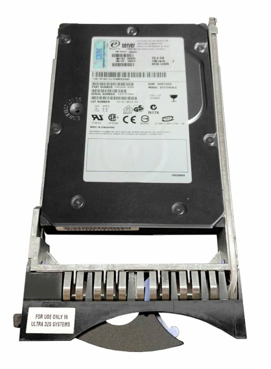 Жесткий диск IBM 73,4Gb 15000 U320SCSI 3.5" HDD 26K8615