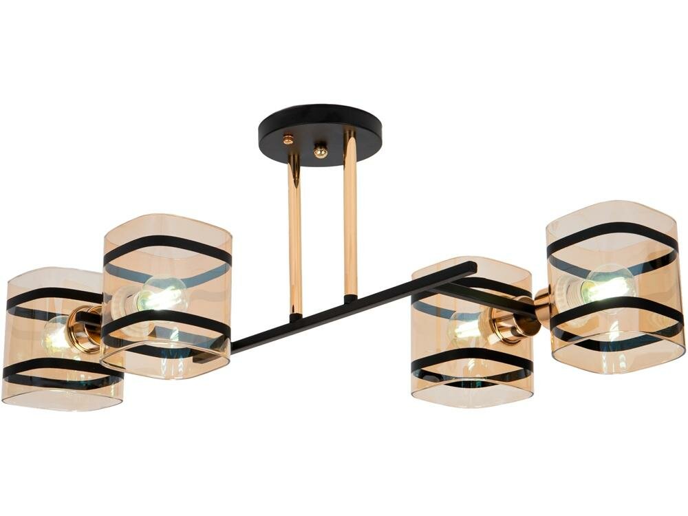 Люстра HIPER H213-4 4E2760Вт BLACK/GOLD