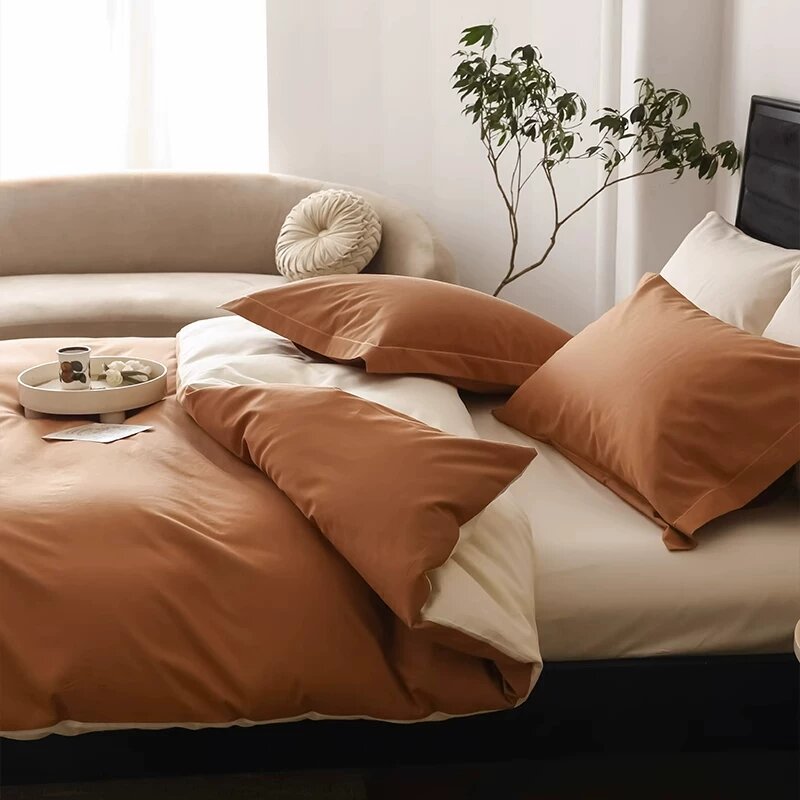 Комплект постельного белья Nantong Home Textiles класса А из 100% длинноволокнистого хлопка, трехпредметный комплект из