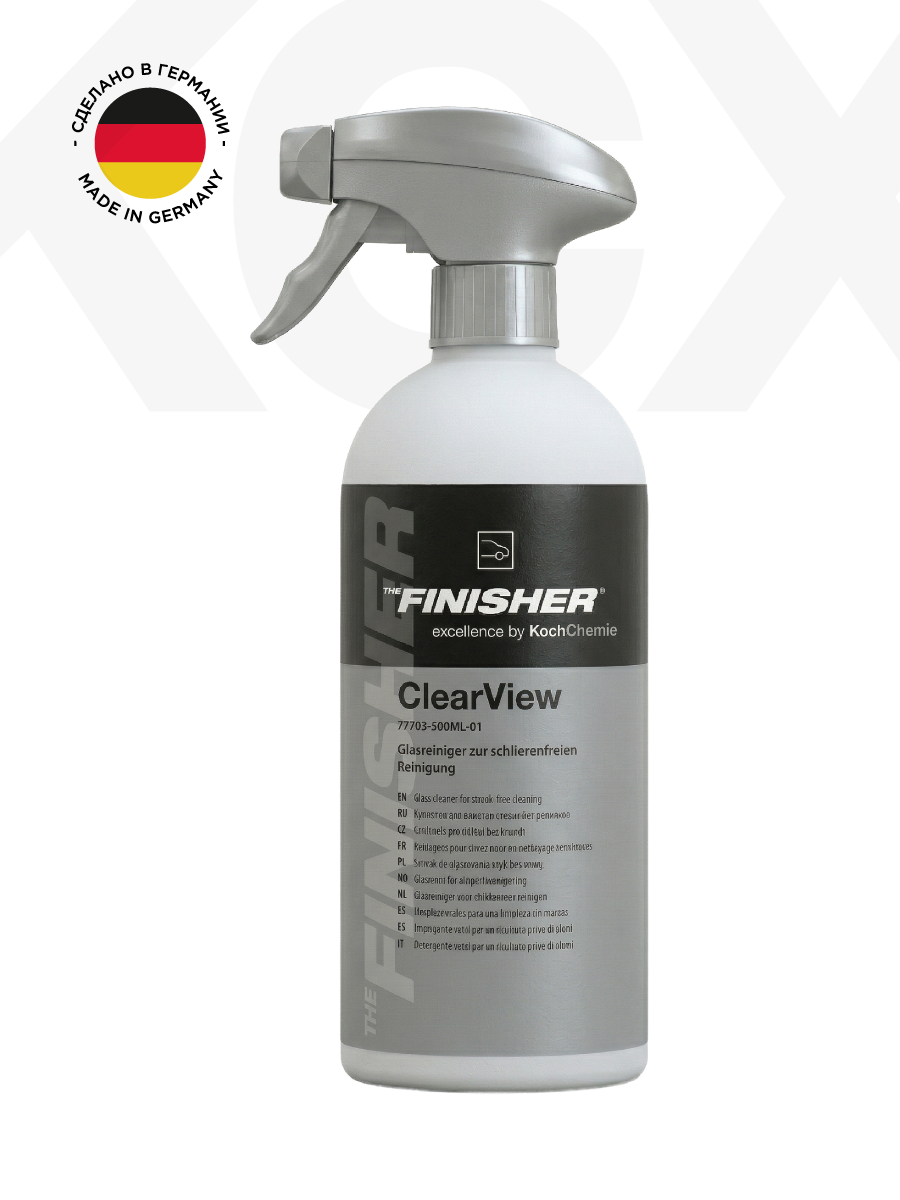 KCX I THE FINISHER I ClearView - Универсальный очиститель стекол и гладких поверхностей (500 мл)