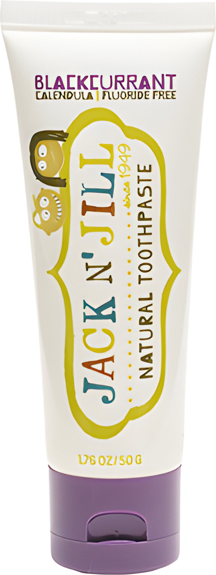 Jack N' Jill Органическая зубная паста "Черная смородина" Natural toothpaste calendula Blackcurrant 50ml