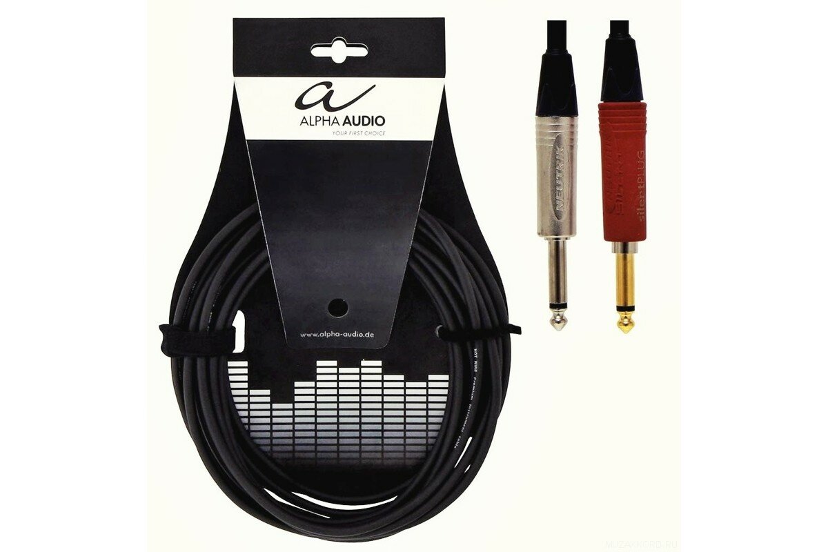 Alpha Audio Peak Line Instrumental Cable Silent Plug 9 м кабель инструментальный