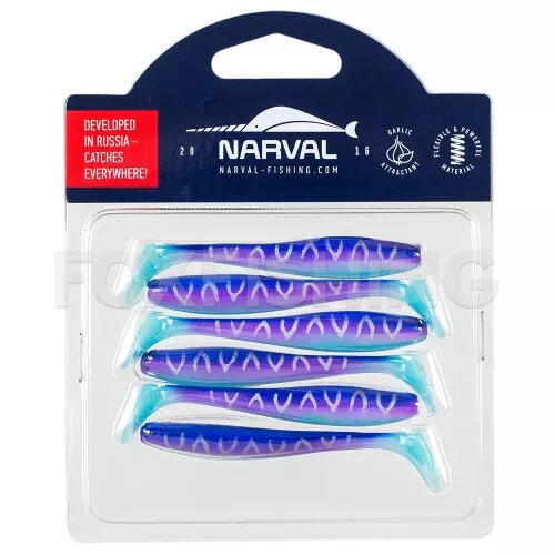 Силиконовая приманка Narval Choppy Tail 8cm #051 6шт.