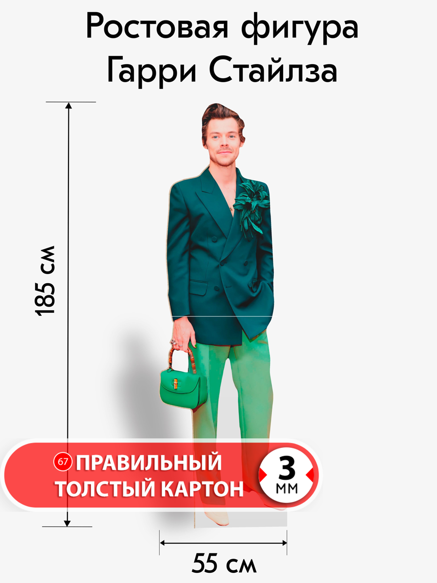 Аксессуар для фотосессий, Гарри Стайлз 6, ростовая фигура бренда "Самое это"
