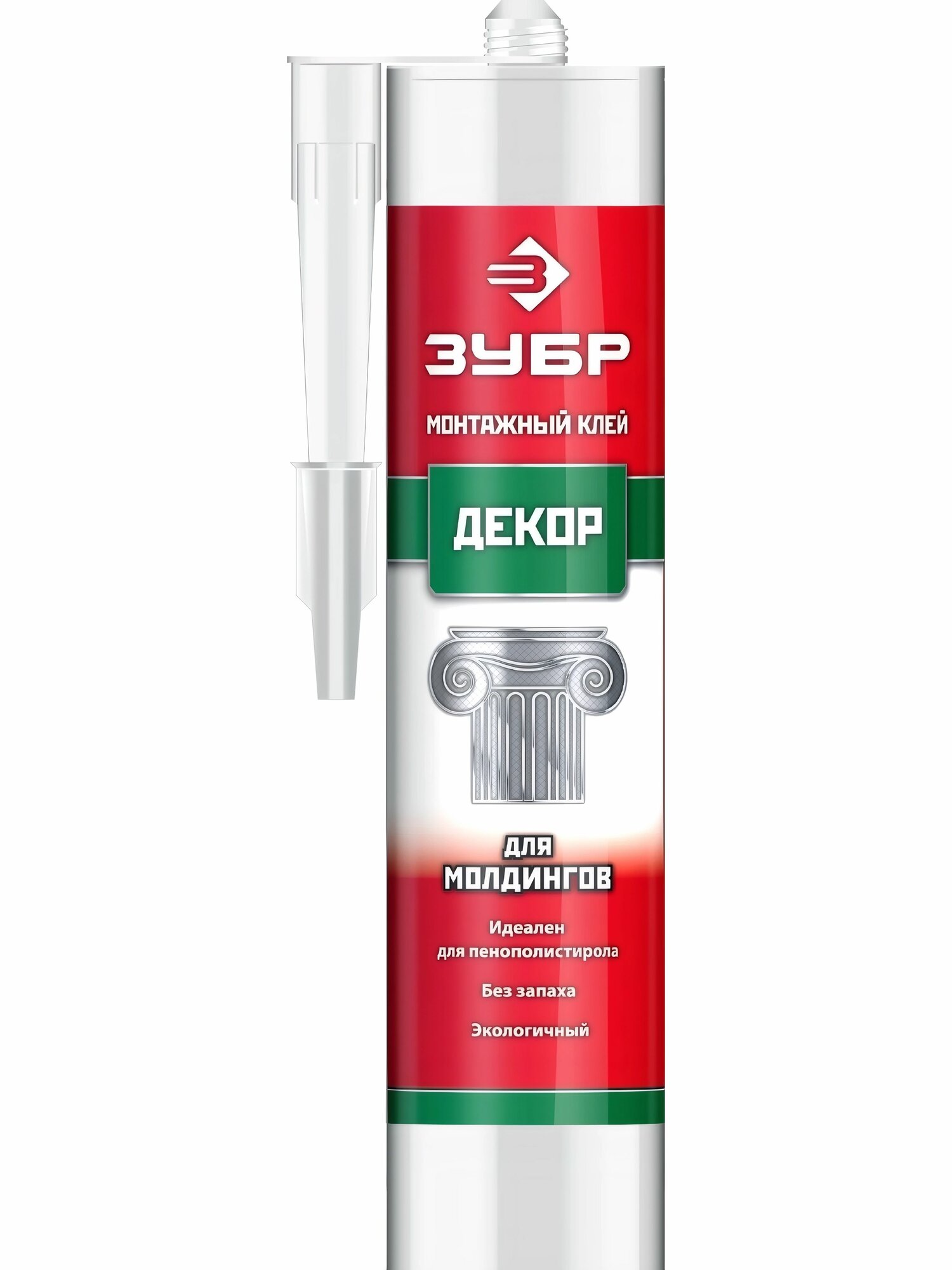 Монтажный клей для молдингов ЗУБР 300 мл белый 41337 - 12 шт