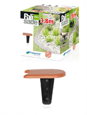 Бордюр для сада Palisada IPAK1-R624 3,8м терракотовый