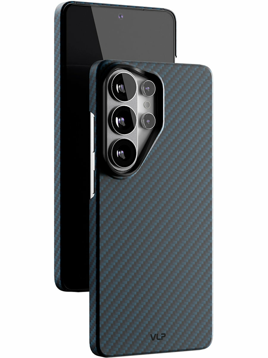 Клип-кейс VLP Kevlarс MagSafe для Samsung Galaxy S26 Ultra Синий