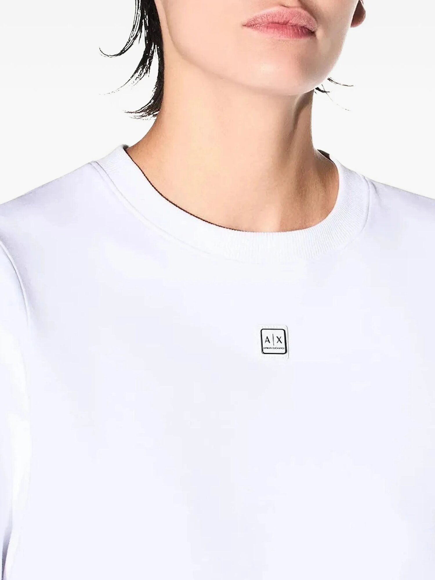 Толстовка Armani Exchange Logo-patch sweatshirt, размер 46, , white — фото 1