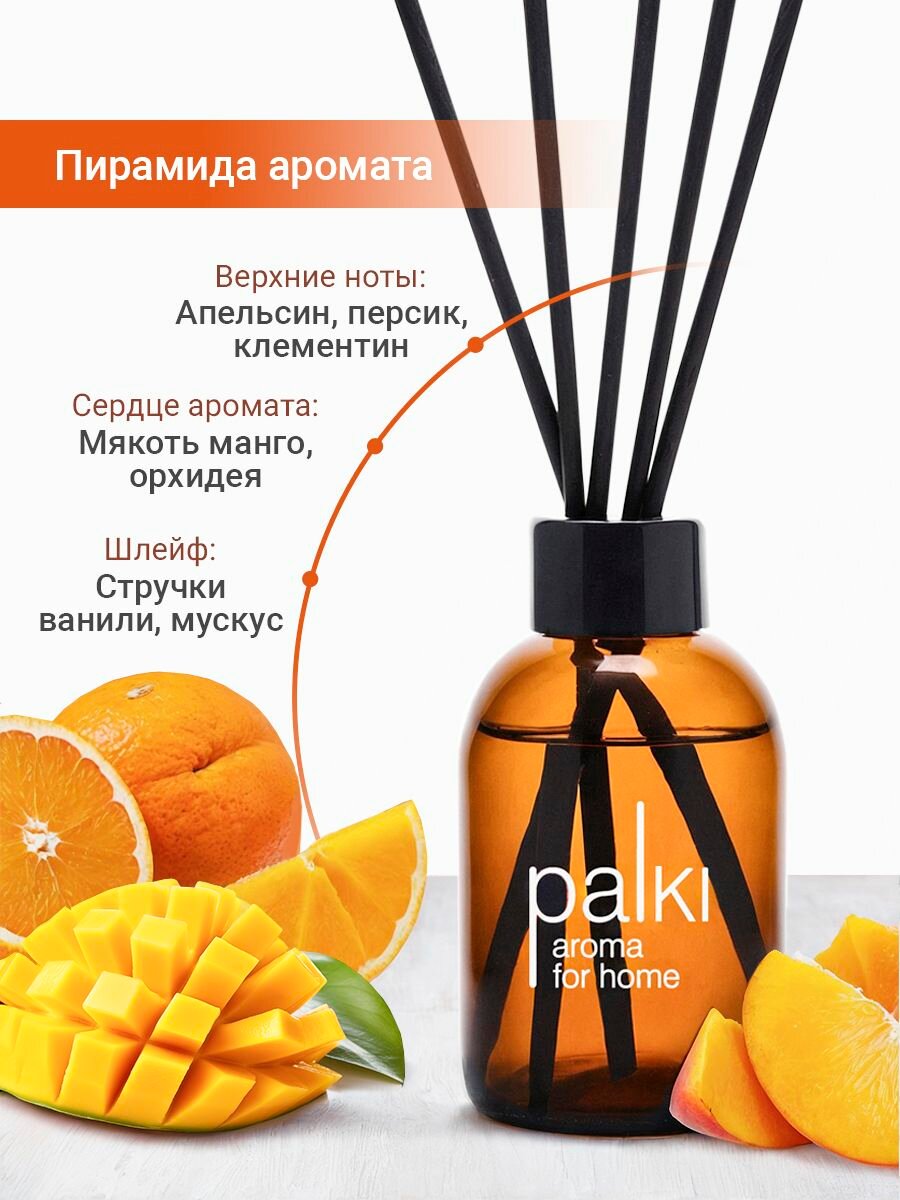 Ароматический диффузор для дома, ароматизатор для дома набор 2 шт 50 мл Манго Баунти — фото 1
