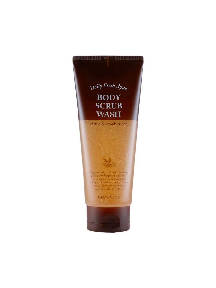 ДП SCRUB Гель-скраб для тела DEOPROCE DAILY FRESH AQUA BODY SCRUB WASH 200g