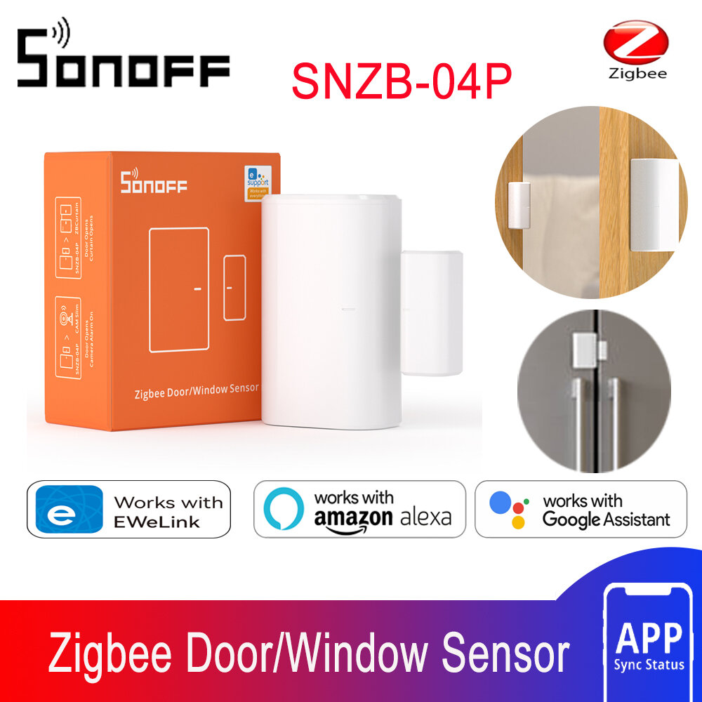 Датчик открытия двери или окна Sonoff SNZB-04P - ZigBee датчик открытия zigbee сенсор открытия двери