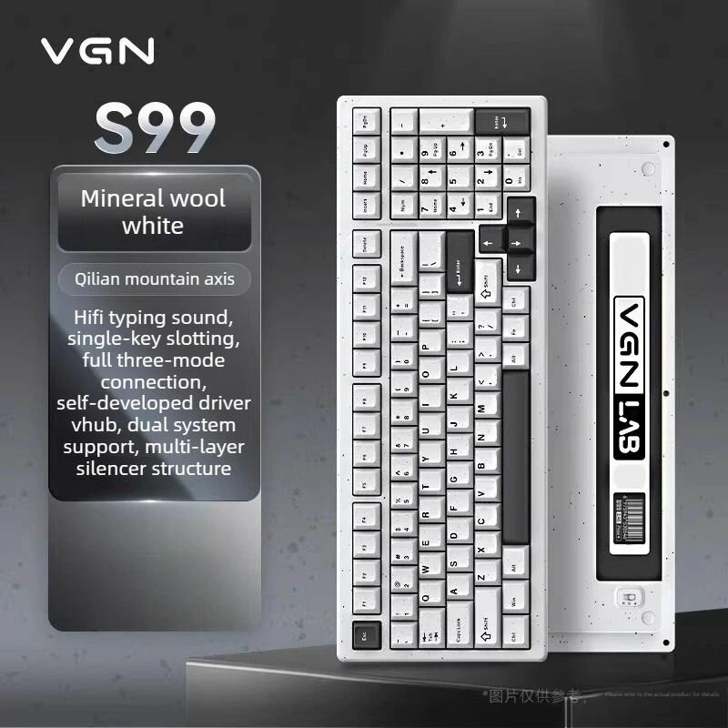 VGN S99 Series Беспроводная трехрежимная механическая клавиатура PBT Keycaps