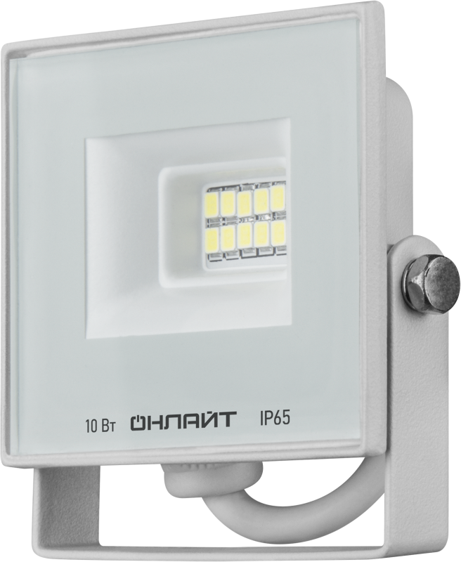 Прожектор светодиодный 90 130 OFL-10-4K-WH-IP65-LED 10Вт 4000К IP65 800лм бел. Онлайт 90130