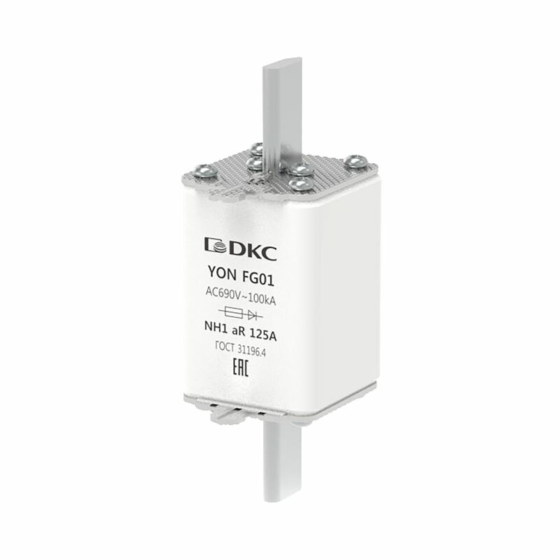 Предохранитель YON ножевого типа FG1 125А 690В хар-ка aR DKC 1FG01-0125-690V-AR