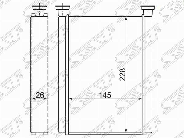 Радиатор отопителя салона SAT ST-TY38-395-0 Toyota Camry XV30 01-06 / Ipsum 01-09