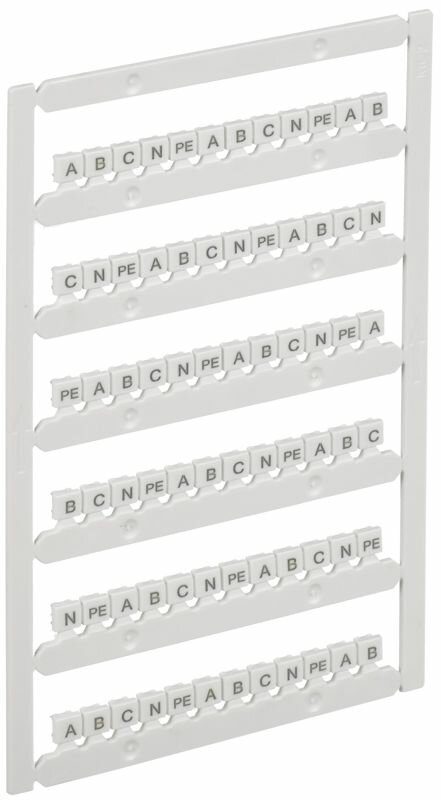 Маркер для CTS-ML 3 уровня 2.5кв. мм "A; B; C; N; PE" ARMAFIX IEK AF-CT10D-M-D25-21-3