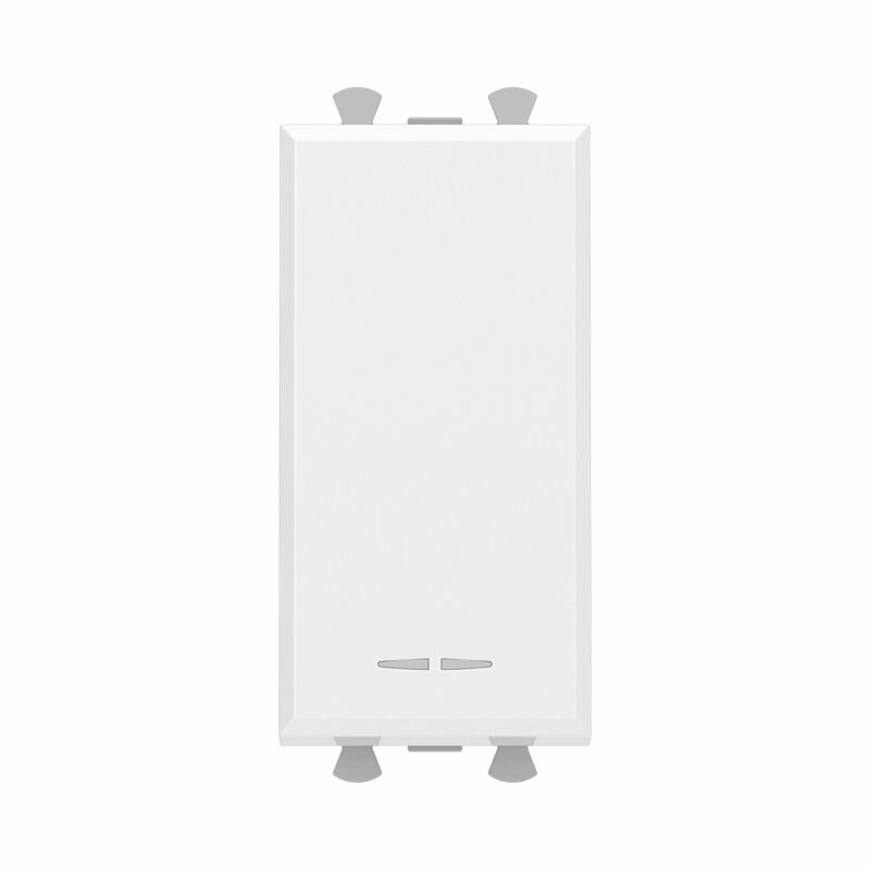 Переключатель модульный 1-кл. 1мод. Avanti "Белое облако" 16А IP20 бел. DKC 4400111