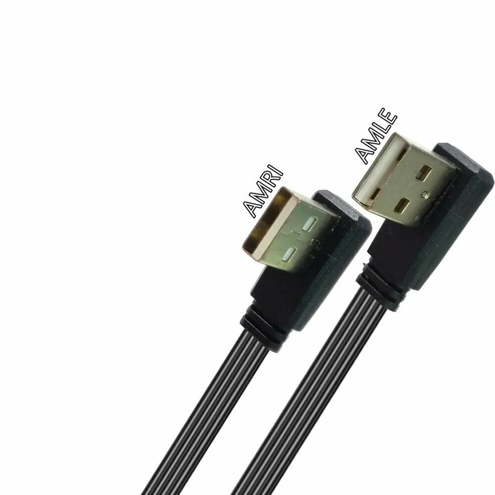 USB2.0 на Type C угловой кабель - 0.2м — фото 1
