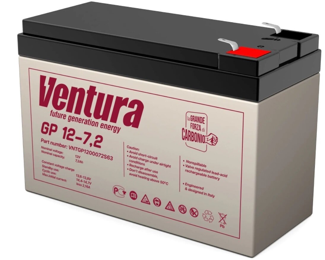Батарея для ИБП Ventura GP 12-7.2 12В, 7Ач