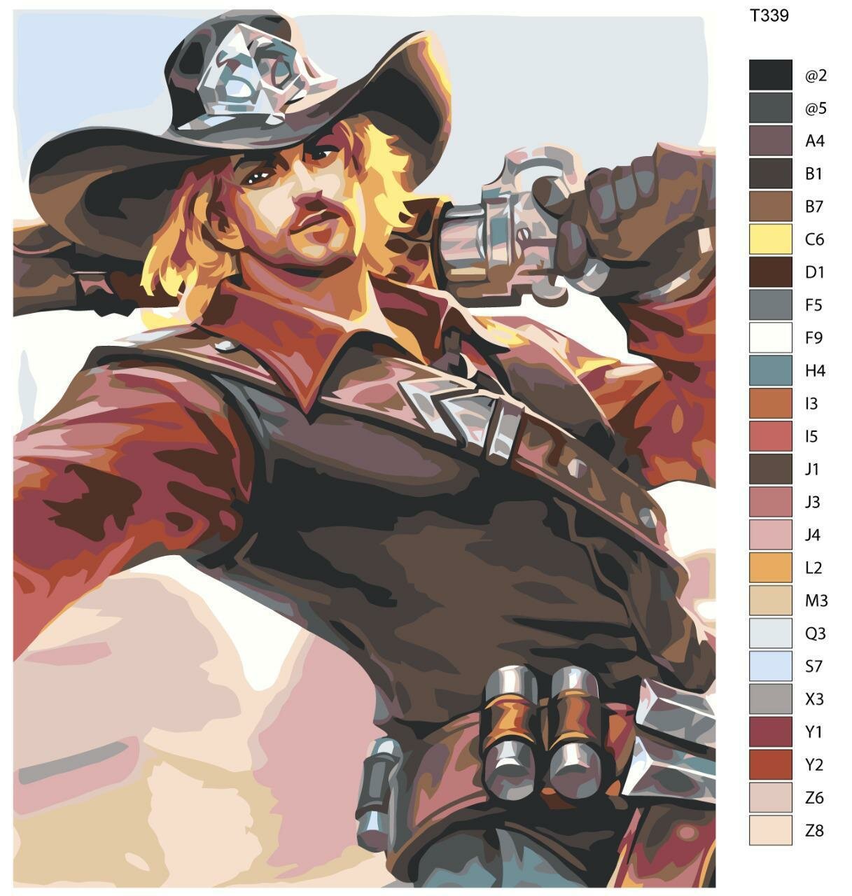 Картина по номерам Т339 "Mobile Legends: клинт" 70x90