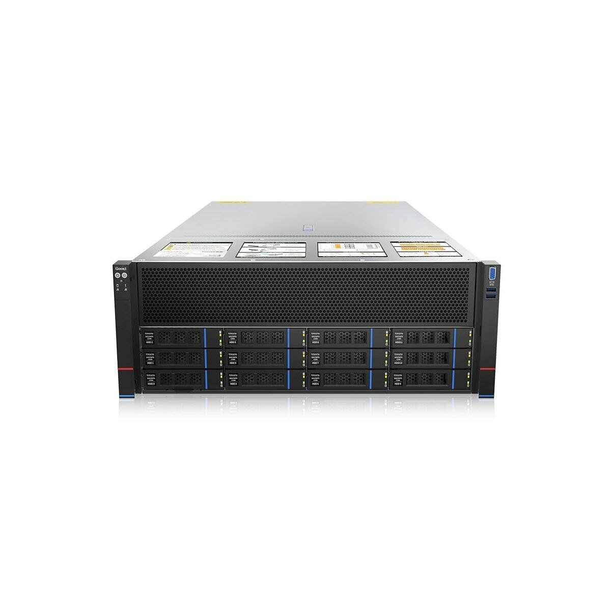 Gooxi0.96.004.1037 SYR4108G-D12R-G5 Gooxi 4u -8 GPU platform based on AMD 9005 , compatible with 9004, 4*2700w psu, 8