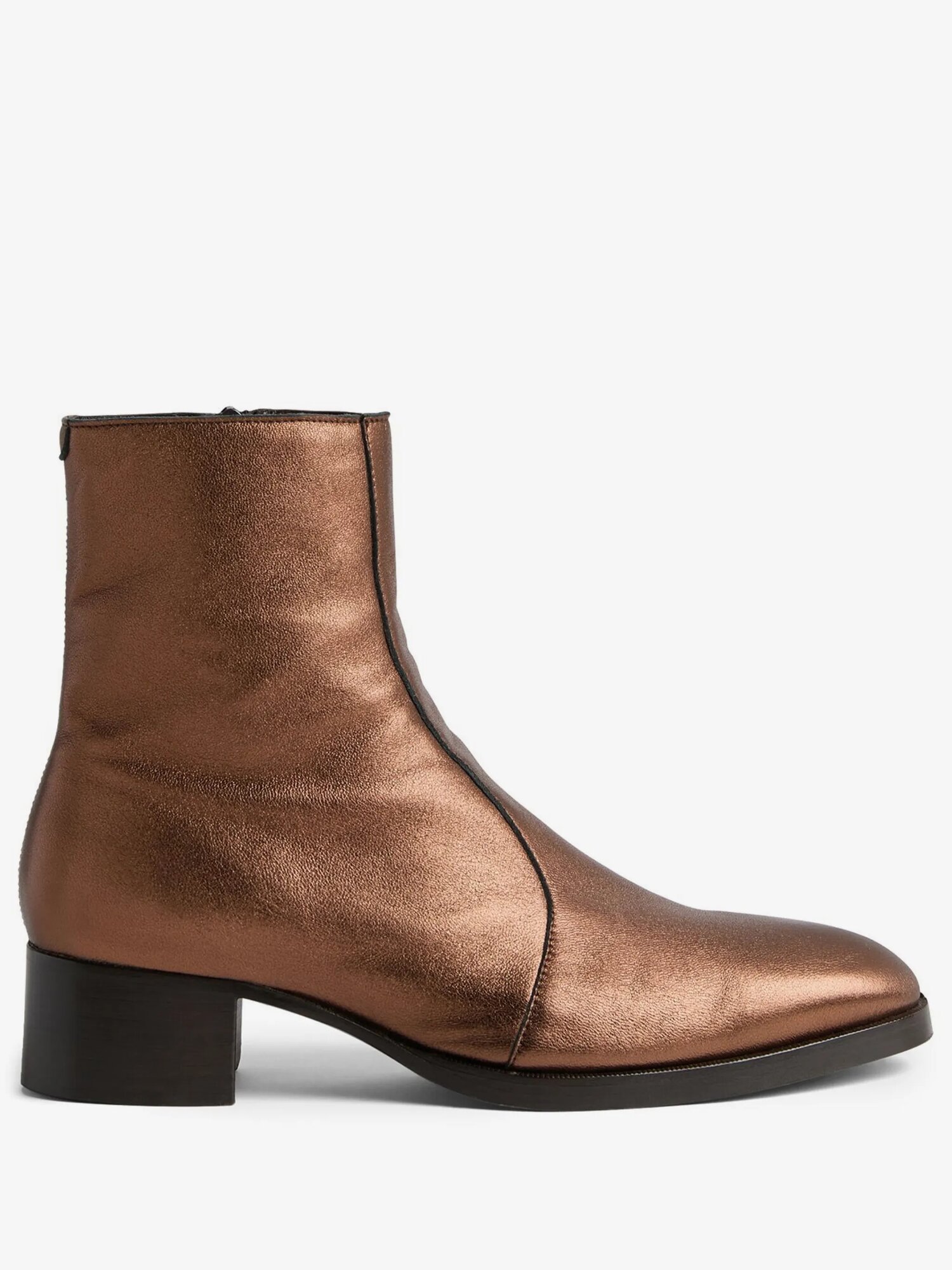 Ботинки Metallic-effect leather boots