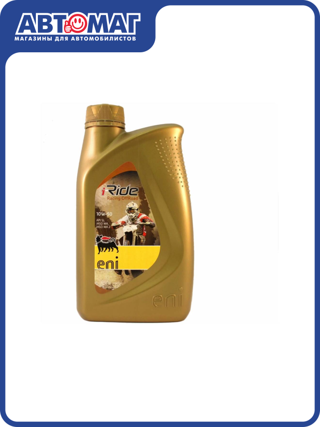 Agip eni i-Ride moto 10W-50 1L Синт. масло для 4-х такт. двиг, AG-MOTO-10W-50-1L