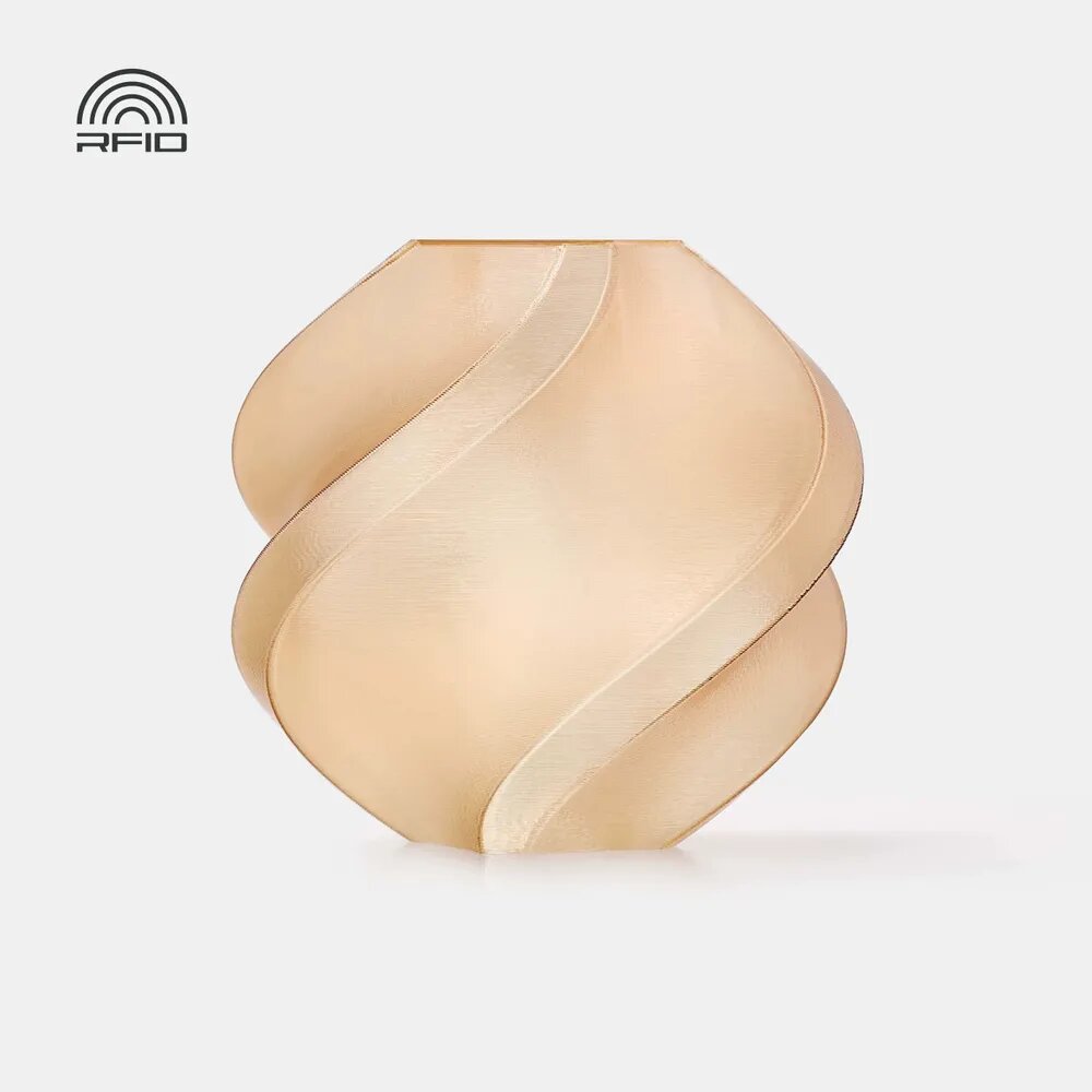 Материал для 3D-печати Bambu Lab PETG Полупрозрачный Brown 32800 (в комплекте с катушкой) Водонепроницаемый, солнестойкий, устойчивый к искривлению, Поддерживает RFID