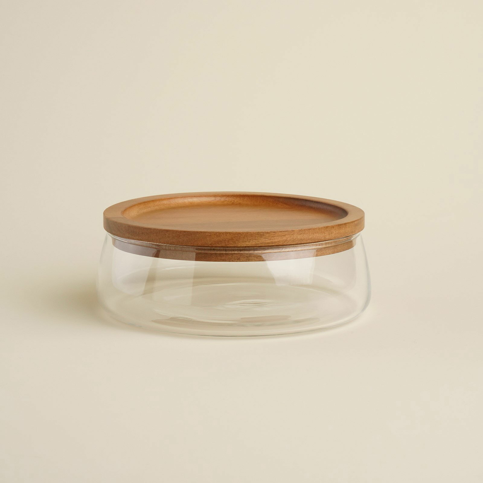 Фруктовница SL Home "Южная акация", 1 л, 19x6 см, с крышкой, стекло, прозрачная