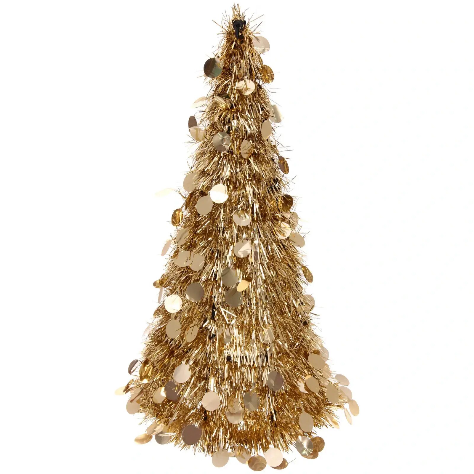 Елка декоративная TINSEL «Изящный блеск», 50см, цвет шампань, материал ПВХ