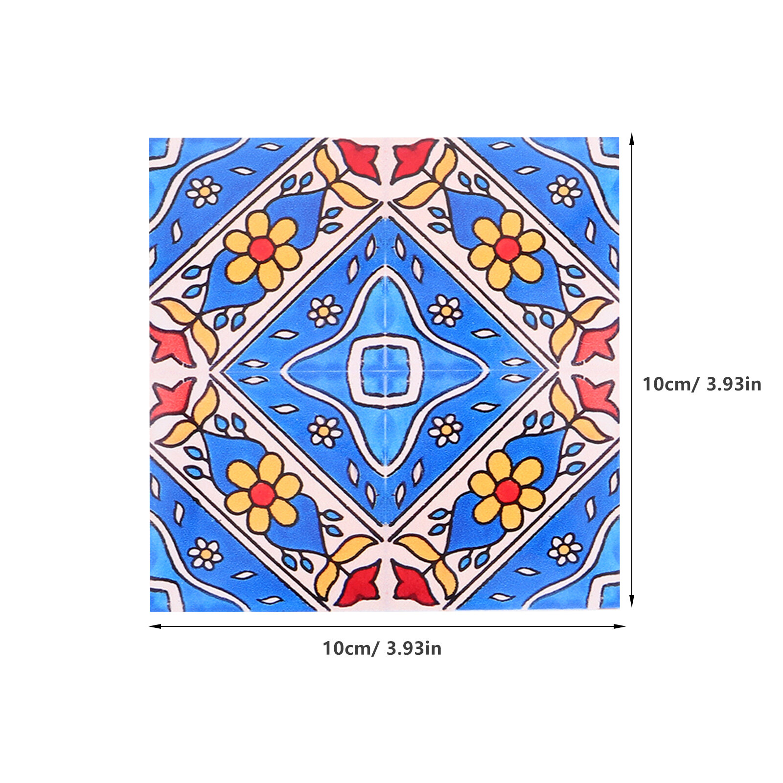 24 Штуки Стикеров Винтажная Плитка Удalenо easily Для Ванной И Кухни 10.00X10.00X0.10Cm