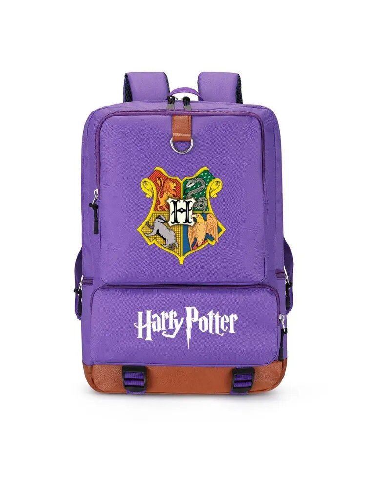 Рюкзак "Гарри Поттер" Хогвартс фиолетовый, 43х28х15см, школьный — фото 1