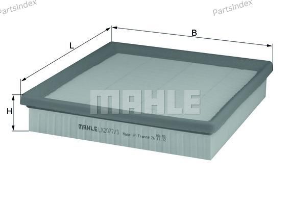 Фильтр воздушный, MAHLE LX20773