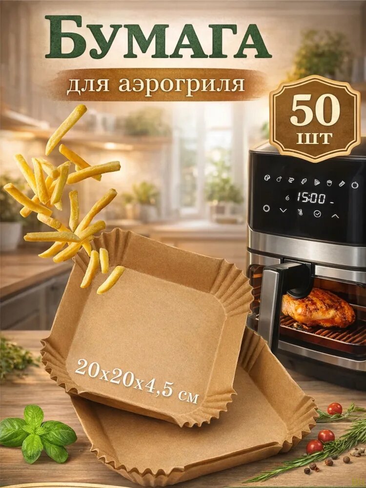 Бумага пищевая, 200м х 20 см, 50 шт