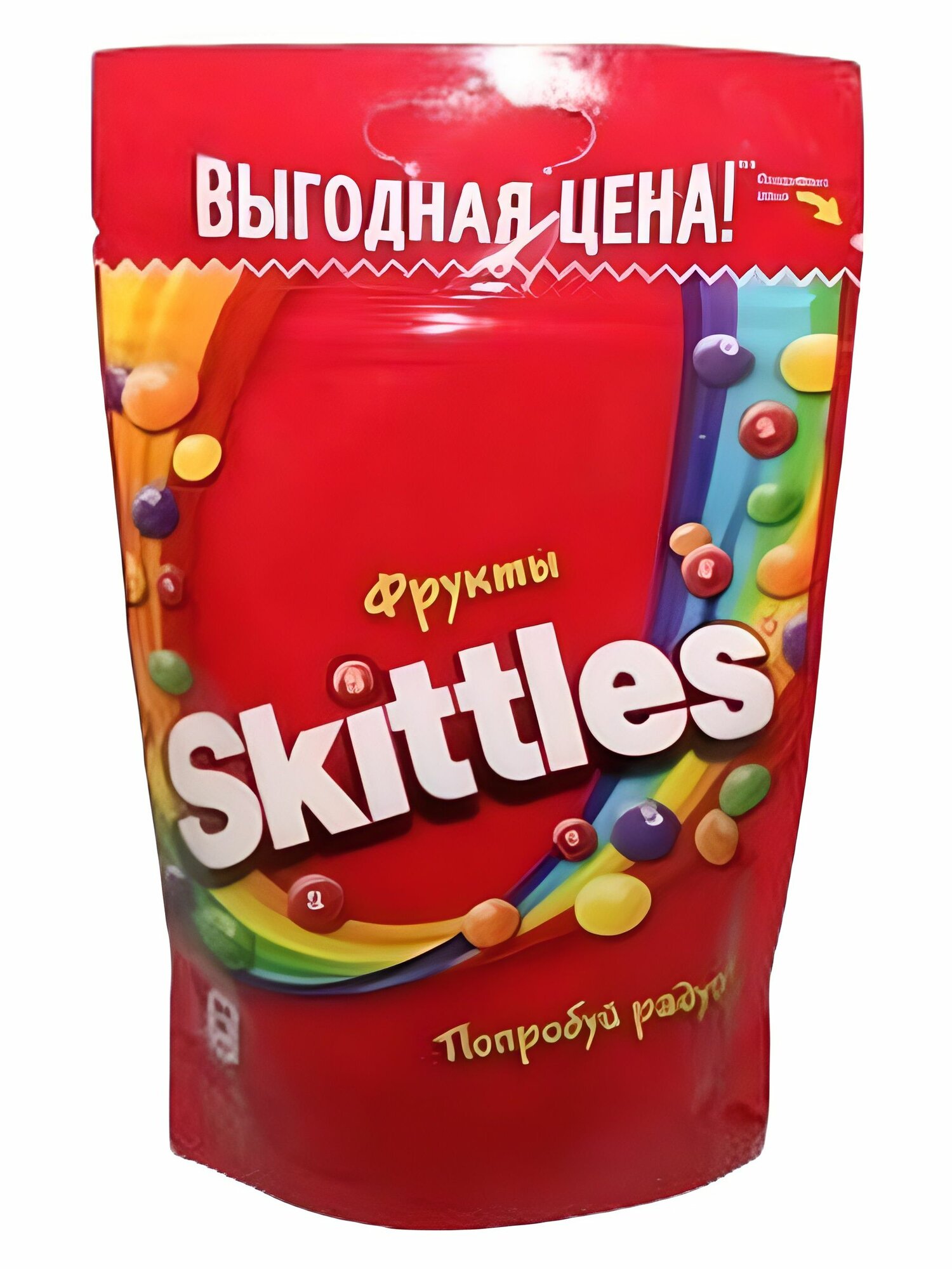 Конфеты драже Skittles в разноцветной глазури, 70 г , Фрукты