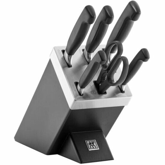 Набор ножей Zwilling Four Star 7 предметов, черный, с заточкой