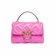 Сумка Pinko, фактура тиснение, розовый,