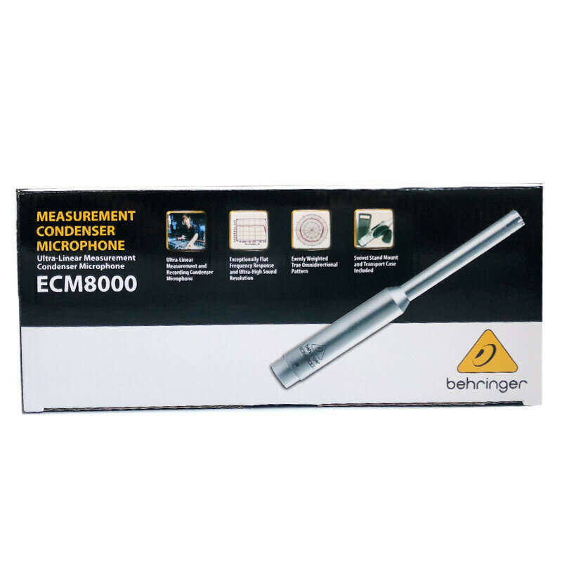 Микрофон Behringer ECM8000, всенаправленный, для акустических измерений в авто и помещениях — фото 1