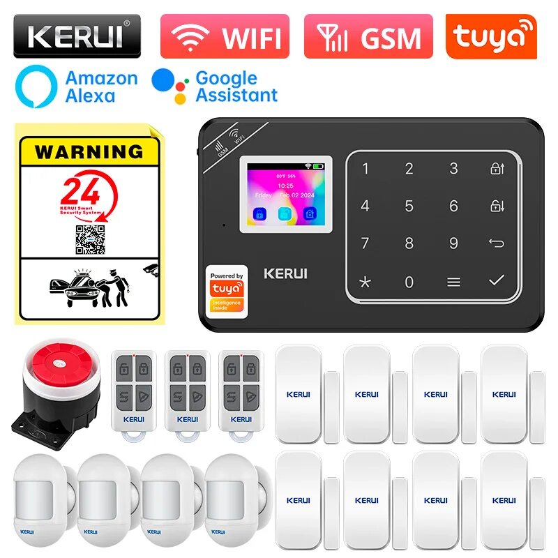 Сигнализация KERUI W181 для умного дома, KIT 7, EU Plug
