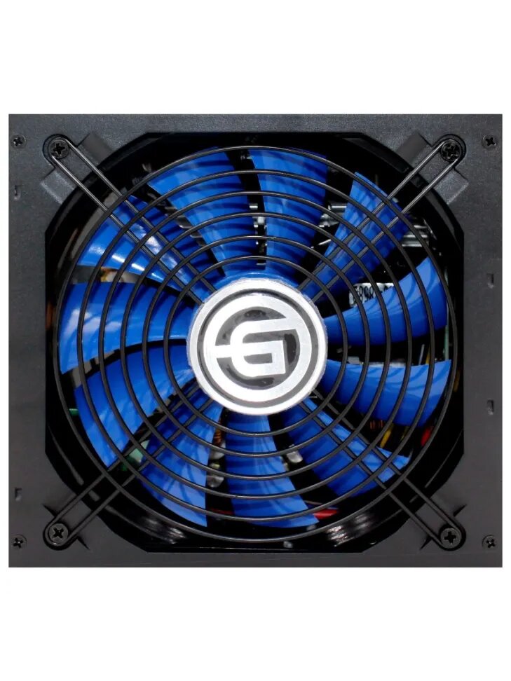 Блок питания ATX Ginzzu MC800 800W, 80+ Bronze, синий, черный
