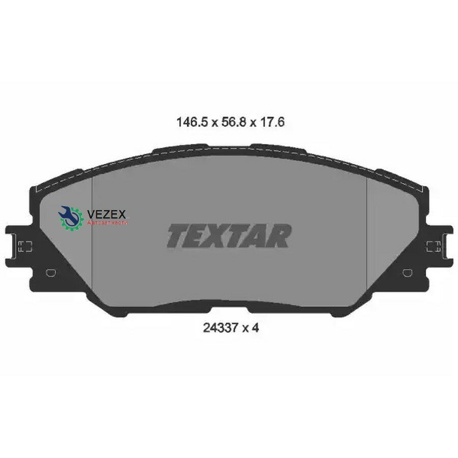 TEXTAR 2433701 Колодки тормозные дисковые к т 4 шт.